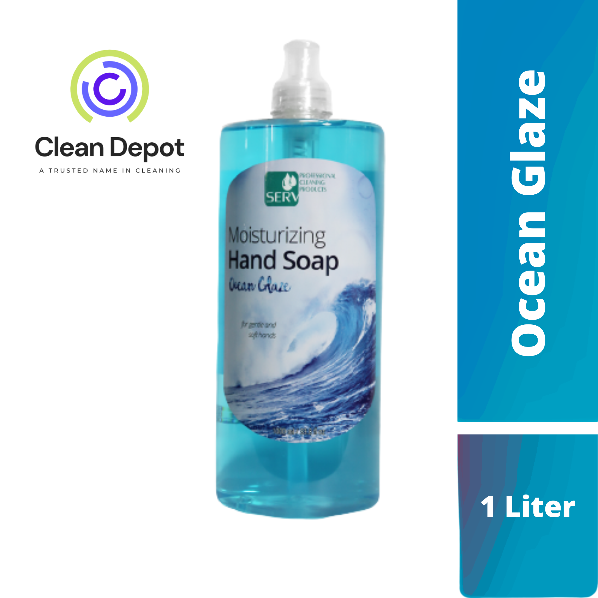 Serv Moisturizing Liquid Hand Soap 1 Liter Pump Bottle – Clean Depot