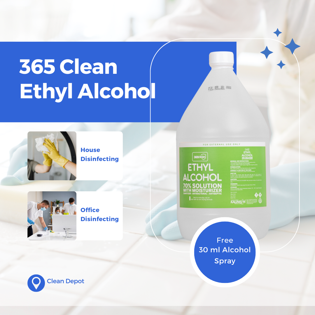 365 Clean Ethyl Alcohol with Moisturizer 1 Gallon – Clean Depot