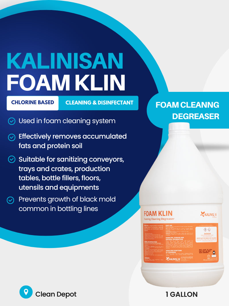 Foam Klin Foam Cleaning Degreaser 1 Gallon – Clean Depot