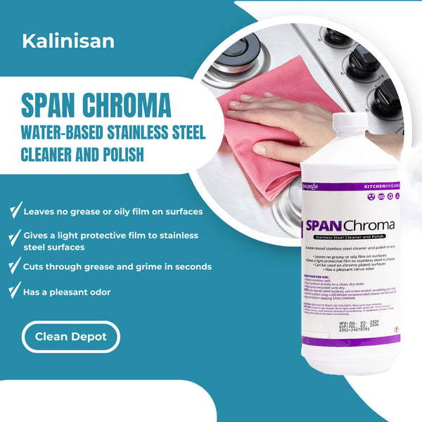 Kalinisan Span Chroma Stainless Steel Cleaner and Polish Water Based 1 ...