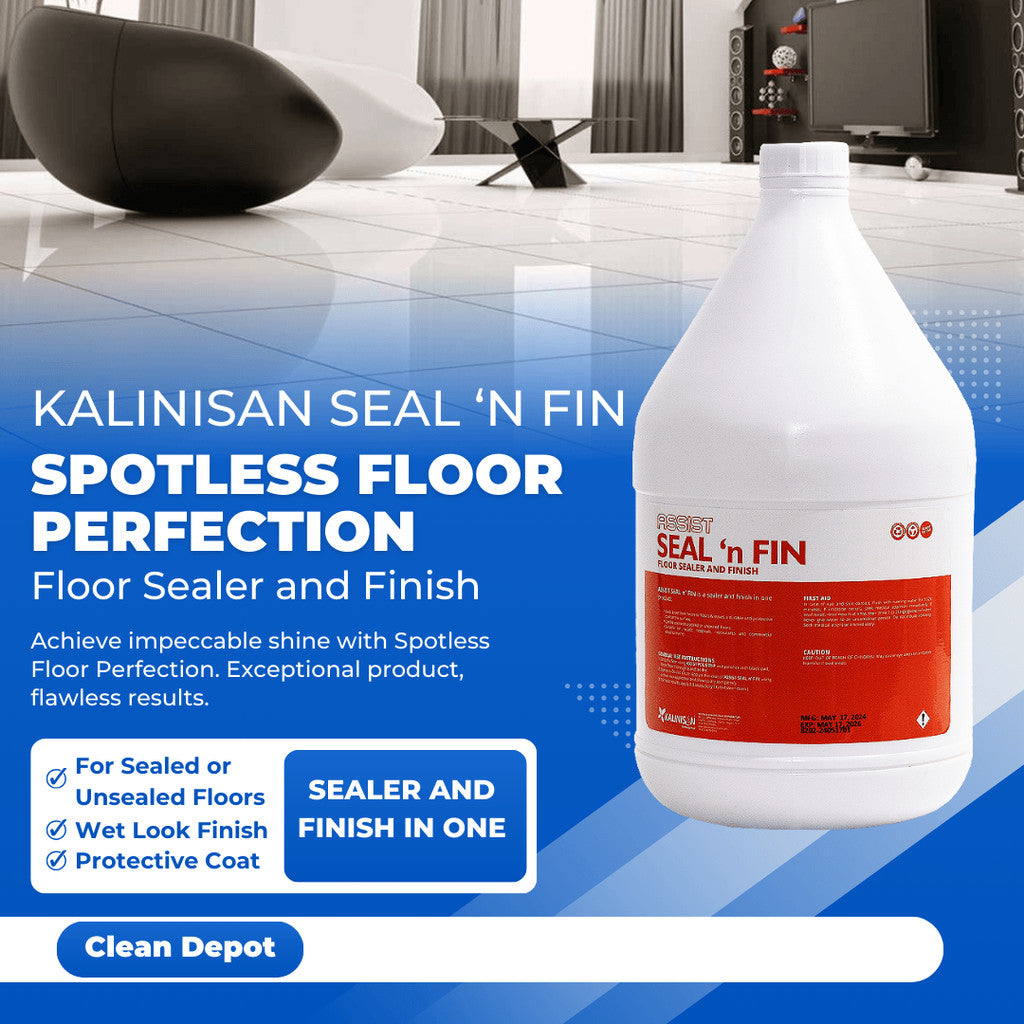 Kalinisan Seal N Fin Floor Sealer and Finish in One 1 Gallon – Clean Depot