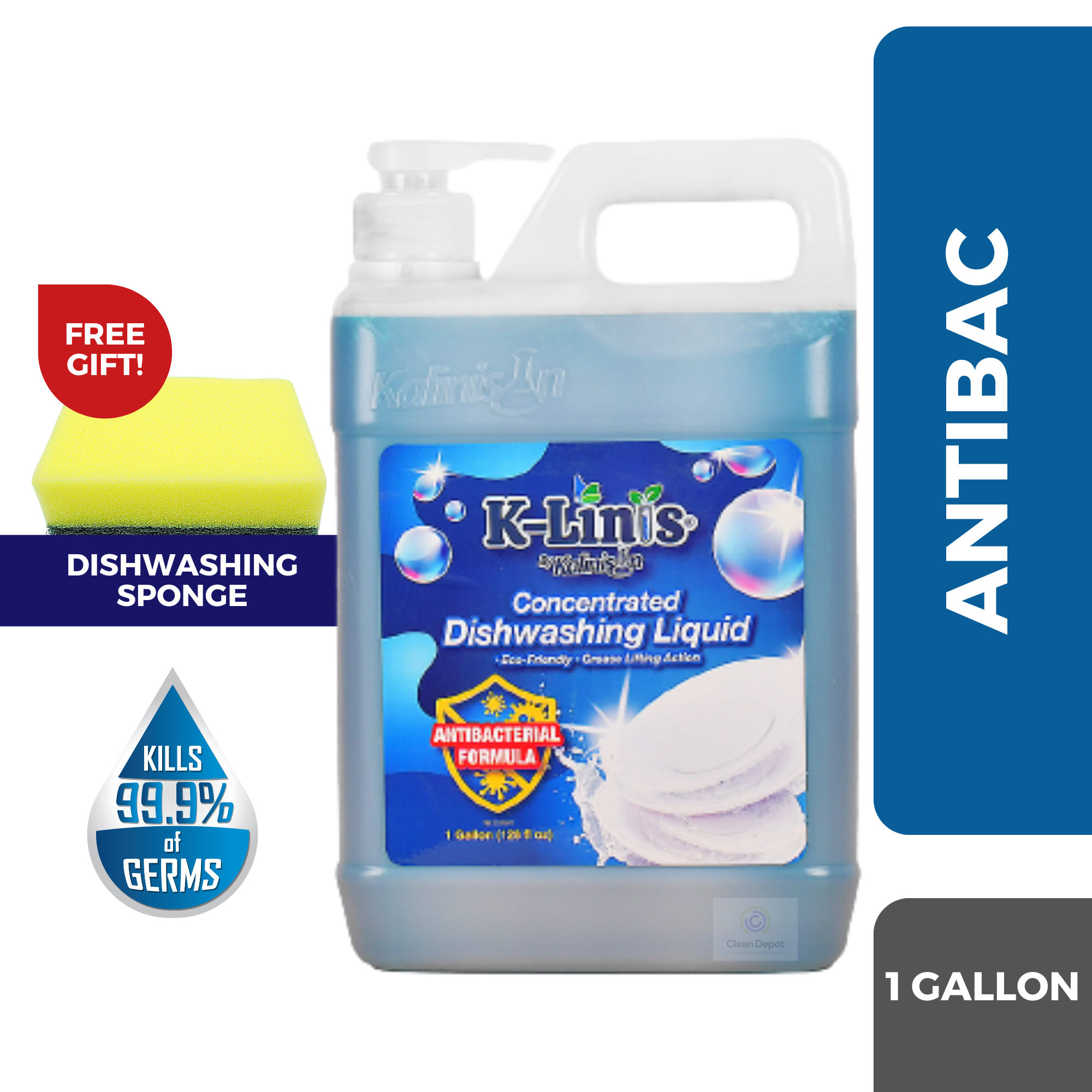 Kalinisan K-Linis Concentrated Dishwashing Liquid Blue Antibacterial S ...
