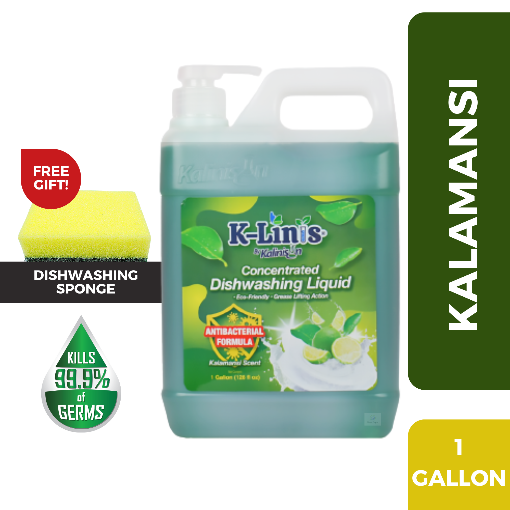 Kalinisan K-Linis Concentrated Dishwashing Liquid Kalamansi 1 Gallon B ...