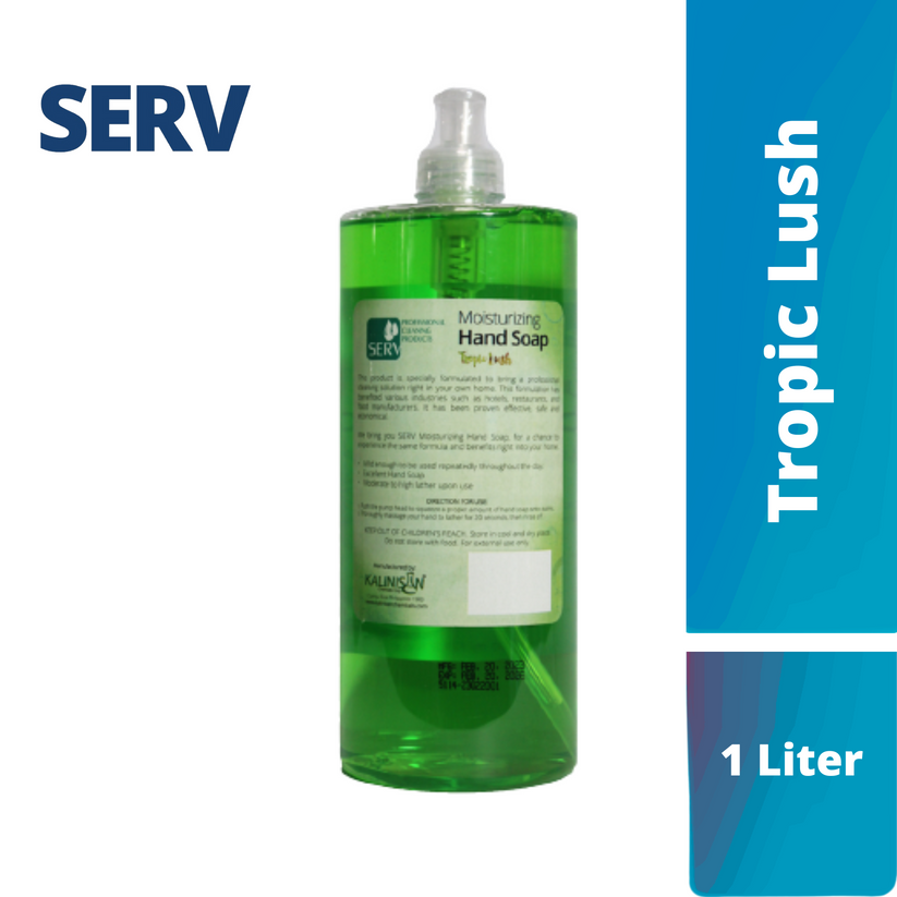 Serv Moisturizing Liquid Hand Soap 1 Liter Pump Bottle – Clean Depot